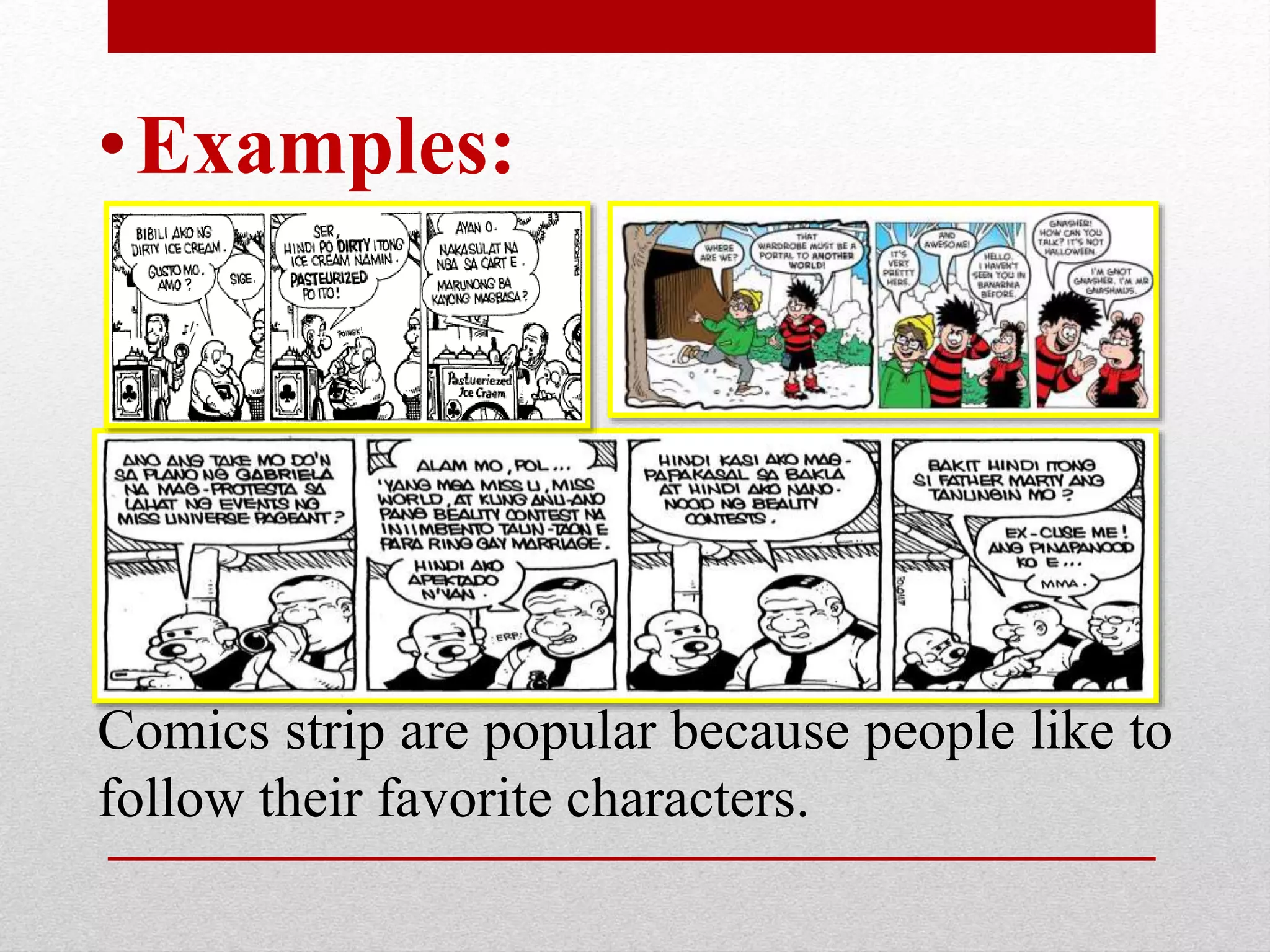 TYPES OF CARTOON! eXAMPLES | PPTX