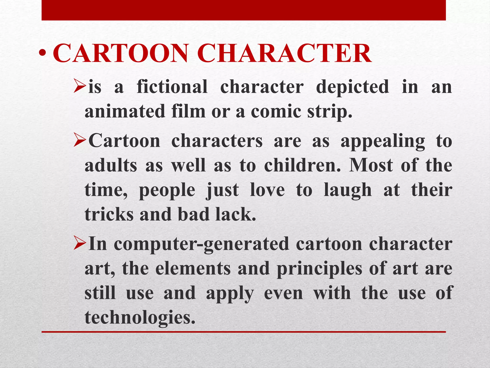TYPES OF CARTOON! eXAMPLES | PPTX