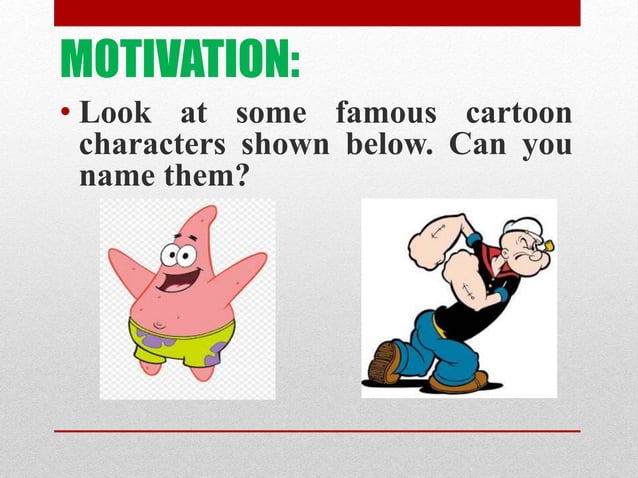 TYPES OF CARTOON! eXAMPLES | PPTX
