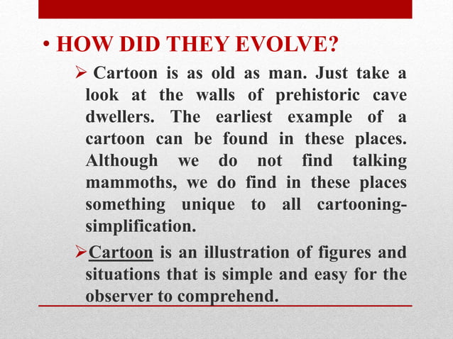 TYPES OF CARTOON! eXAMPLES | PPTX