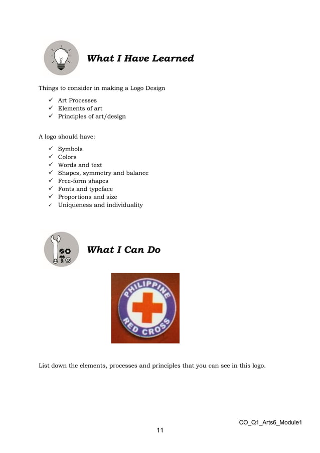 Arts6_q1_mod1_logo design and cartoon character making_v2.pdf | Drawing ...