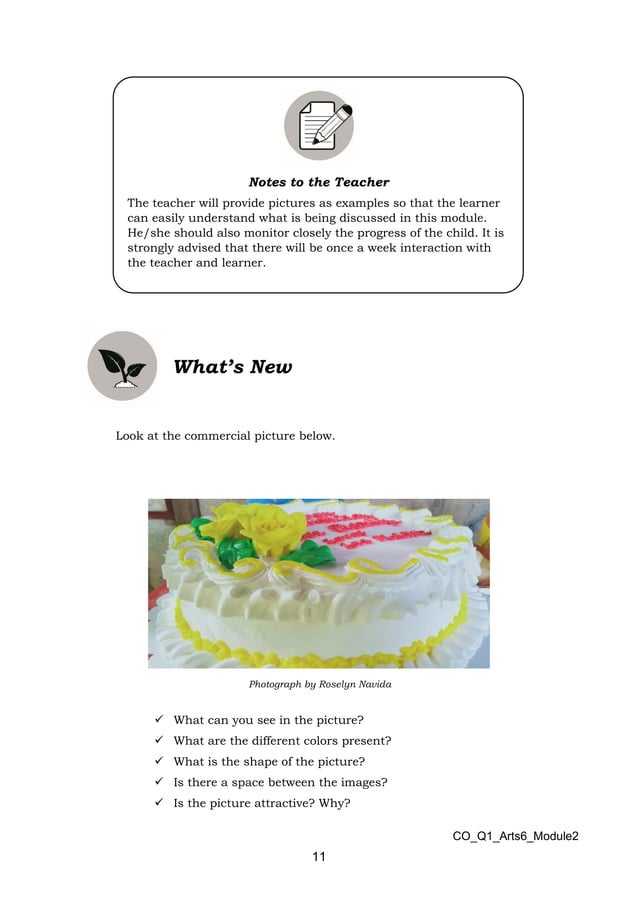 Arts6_q1_mod2_elements and principles applied in commercial art_v2.pdf | Design | Fine Art