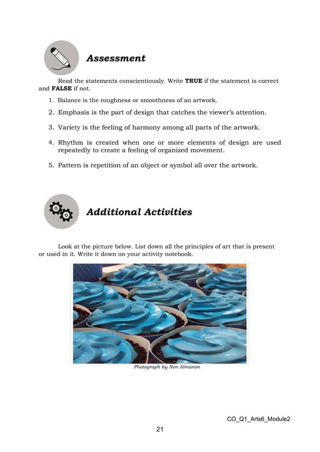 Arts6_q1_mod2_elements and principles applied in commercial art_v2.pdf | Design | Fine Art