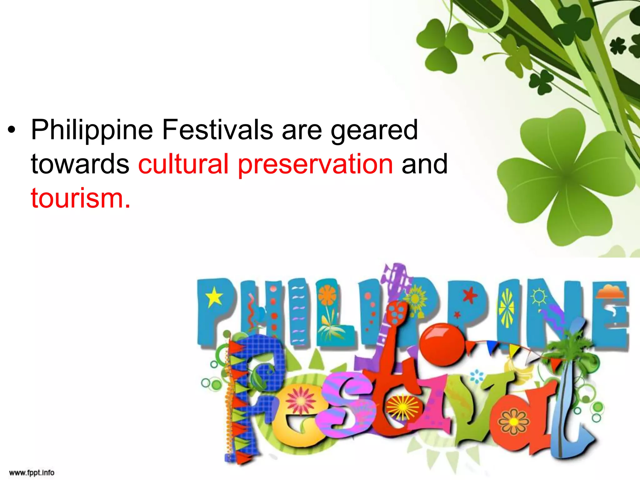 Philippine Festivals and Theatrical Forms | PPT