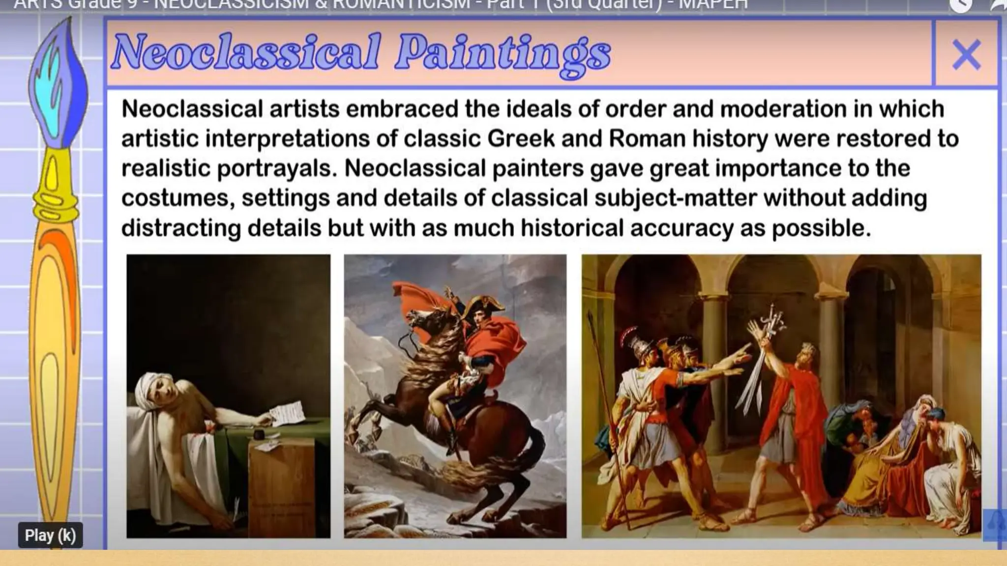 ARTS 9.pptx_ lesson 1 3rd quarter- Romantic & Neoclassical period | PPTX