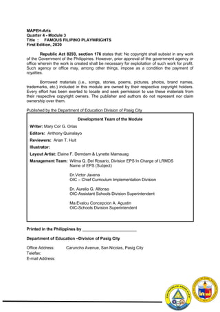 ARTS9-M3-Q4 ARTS MODULE FOR GRADE 9 .pdf