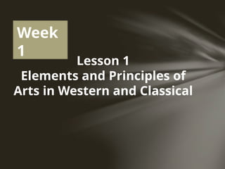 arts 9 grade 9 powerpoint presentaion quarter 1 elements of arts | PPTX