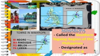 ARTS AND CRAFTS OF MIMAROPA MAPEH 7 ART LESSON | PDF