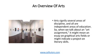 Arts assignment help | PPT
