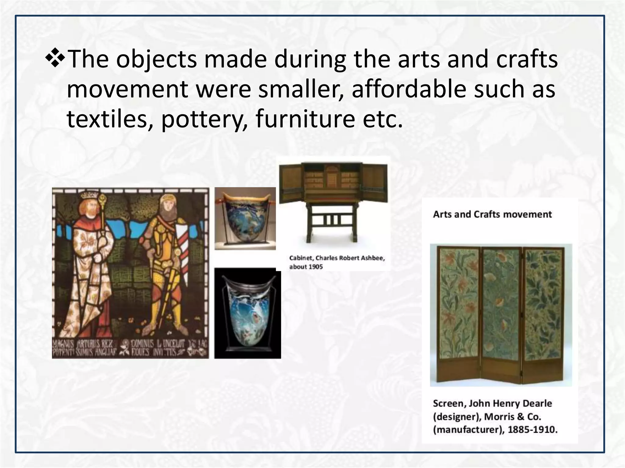 Arts and crafts Movement | PPTX