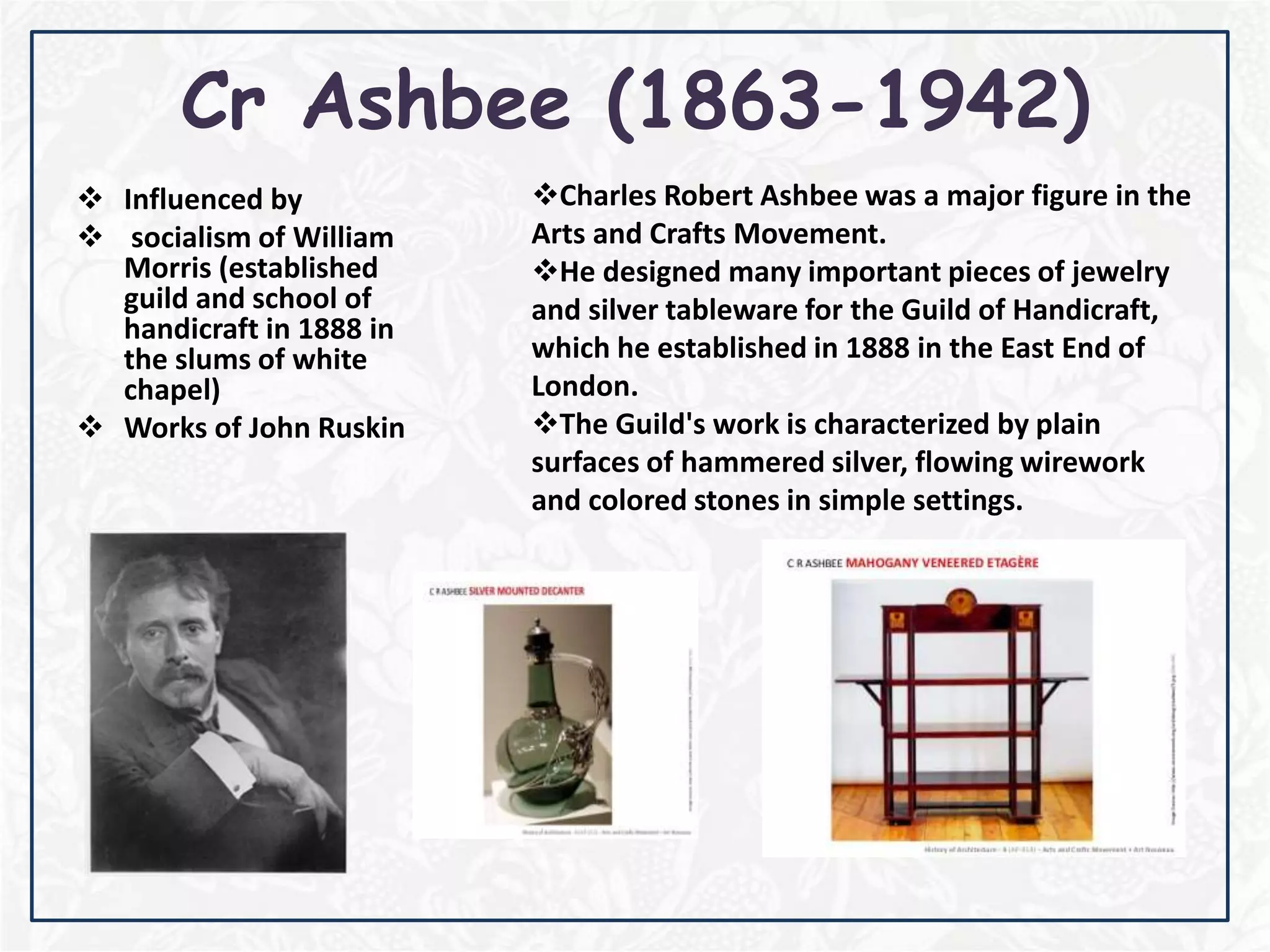 Arts and crafts Movement | PPTX