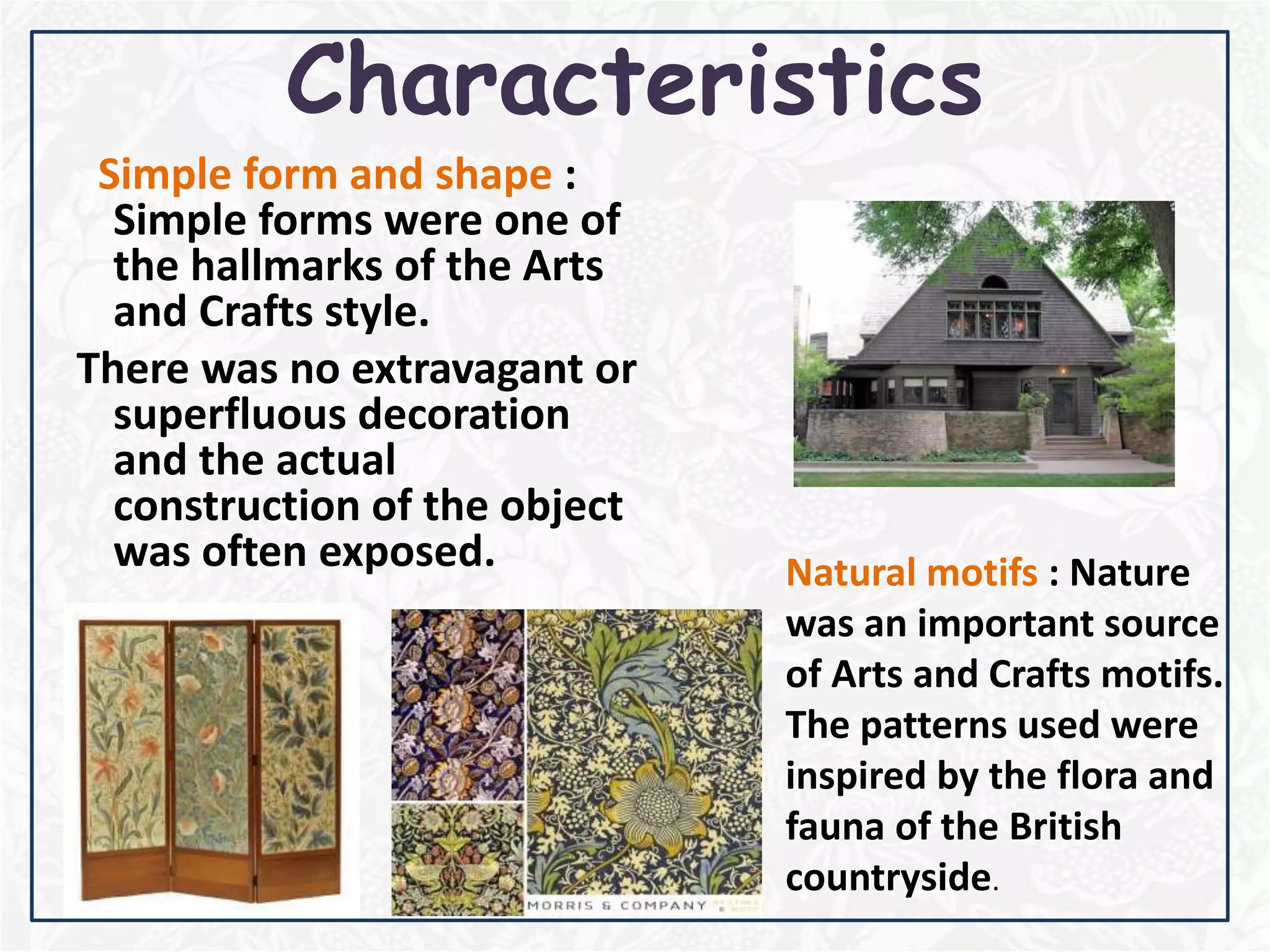 Arts and crafts Movement | PPTX
