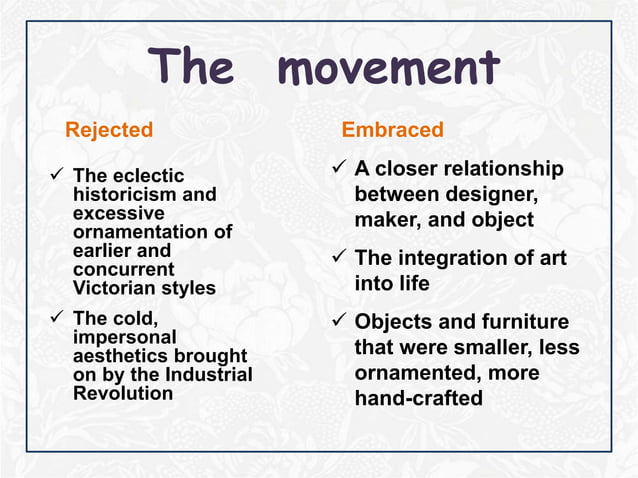 Arts and crafts Movement | PPTX