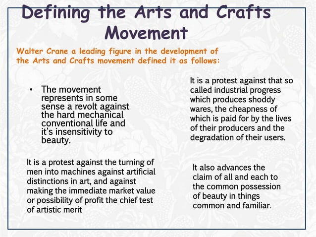 Arts and crafts Movement | PPTX