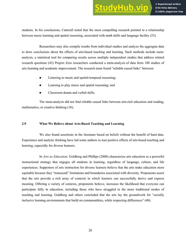 Arts Based Teachingand Learning | PDF