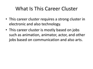 Arts, career project | PPTX