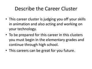 Arts, career project | PPTX