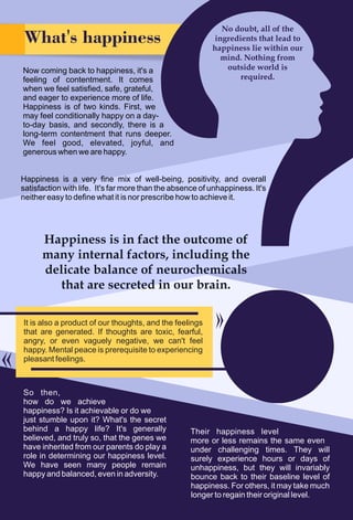 Art & science of happiness | PDF