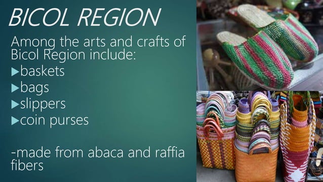 ARTS 1ST QUARTER Arts and crafts of calabarzon bicol region | PPTX