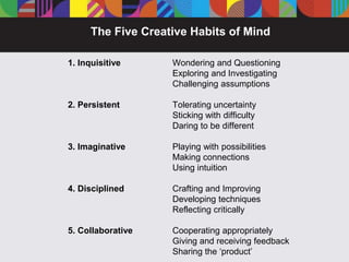 Arts Creative Learning and Creativity.ppt