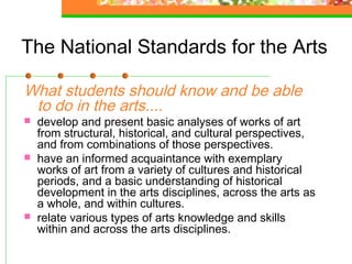 Arts Curriculum | PPT