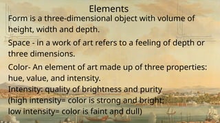arts elements and principles GRADE 8 QUARTER 1.pptx