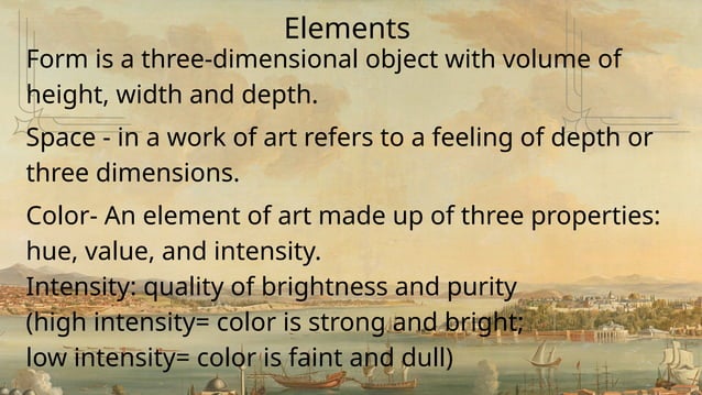 arts elements and principles GRADE 8 QUARTER 1.pptx