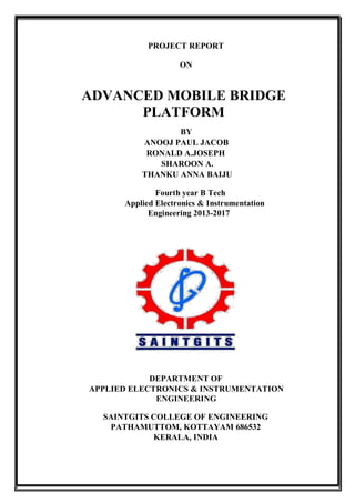 Arts final project(MOBILE BRIDGE PLATFORM) | PDF