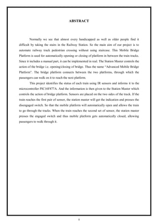 Arts final project(MOBILE BRIDGE PLATFORM) | PDF