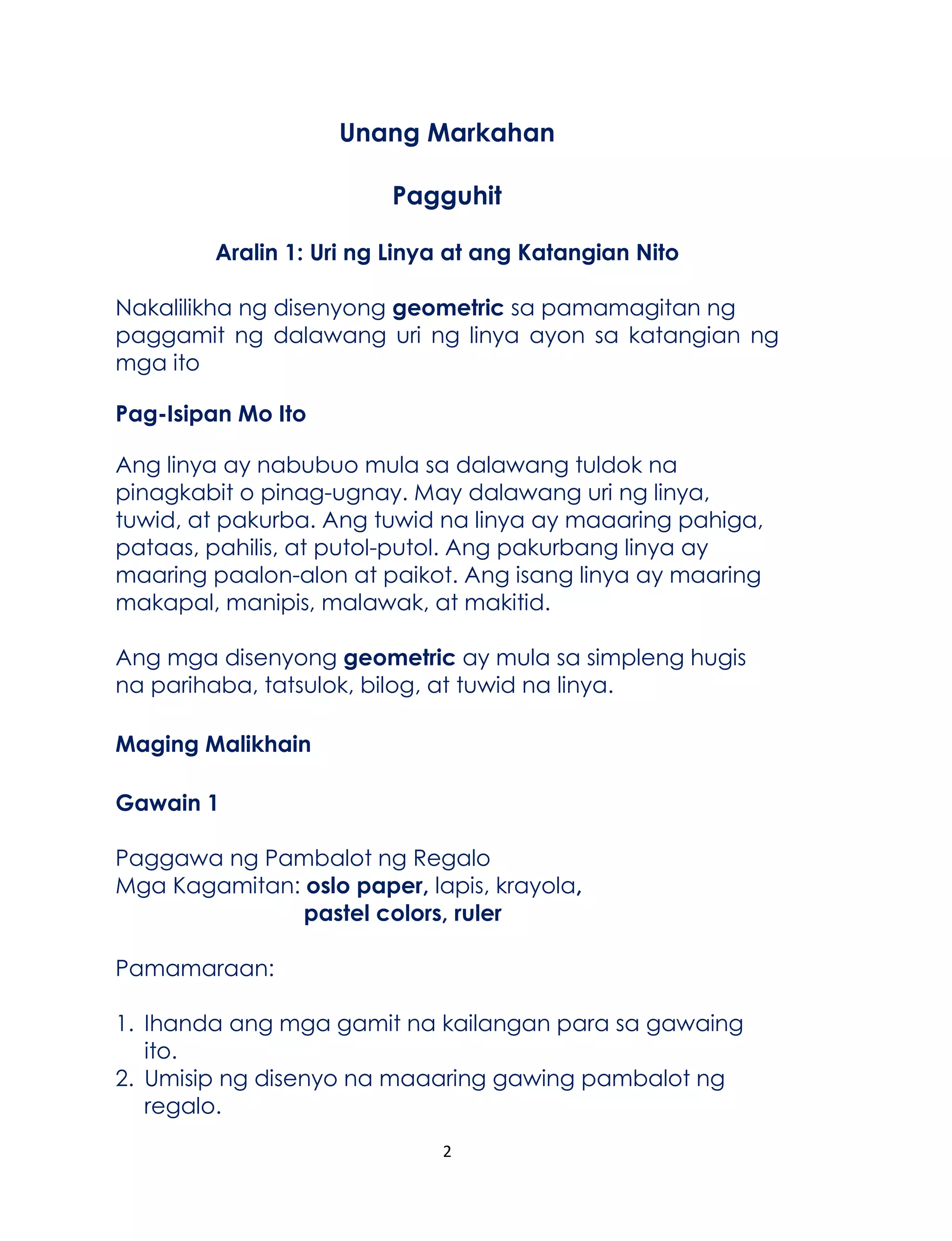 Arts gr.3 tagalog q1 | DOCX
