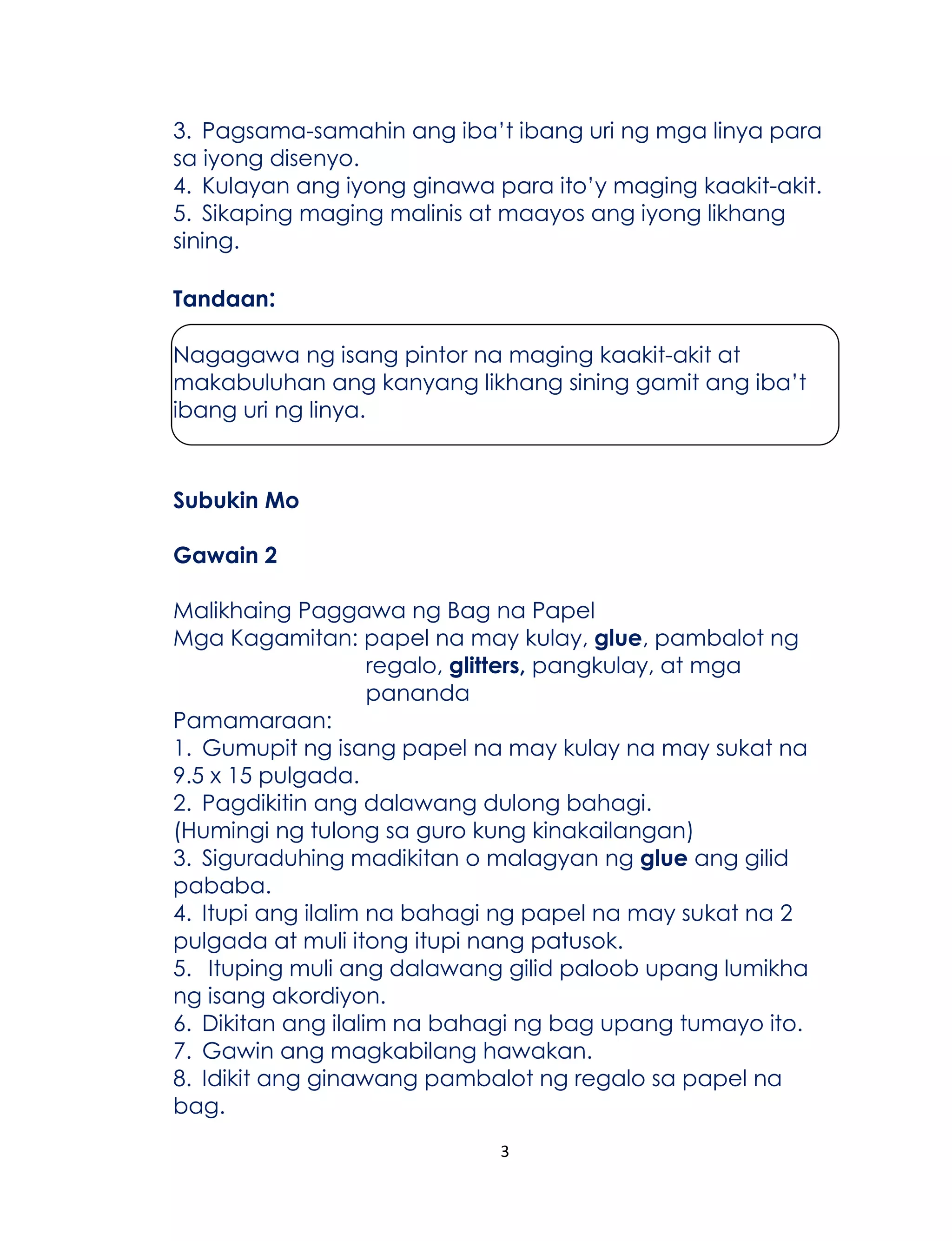 Arts gr.3 tagalog q1 | DOCX