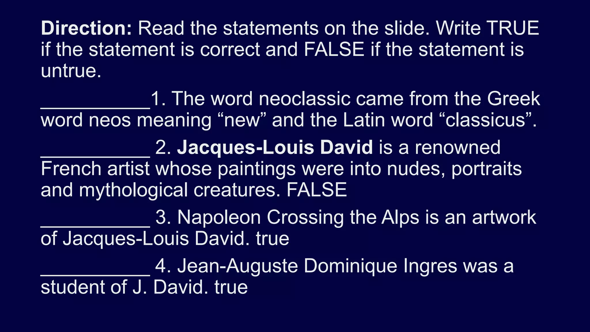 Arts Grade 9 Quarter 3 Neoclasssicism.pptx