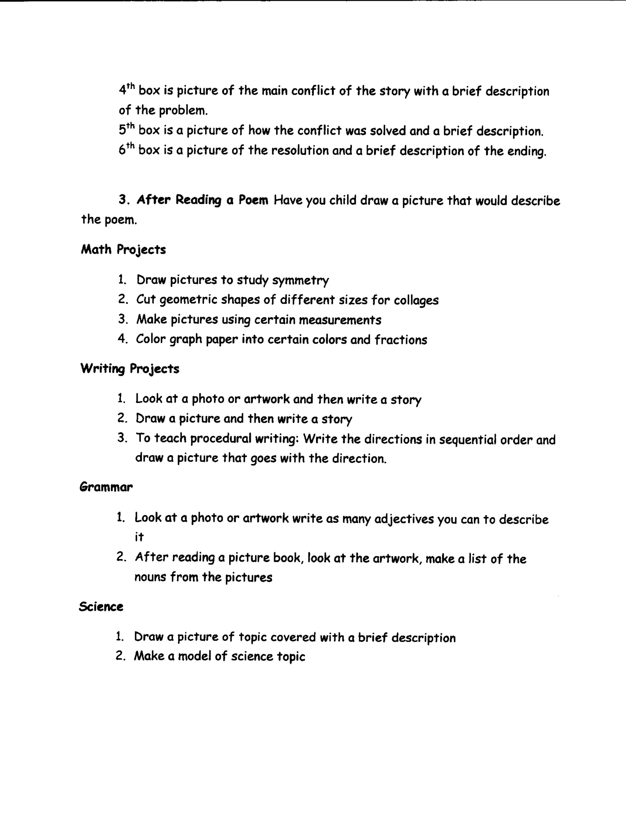 Arts in the PYP Handout | PDF