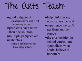 Arts in education | PPTX