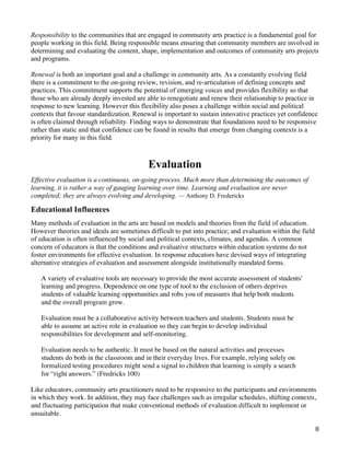 Arts Informed Evaluation | PDF