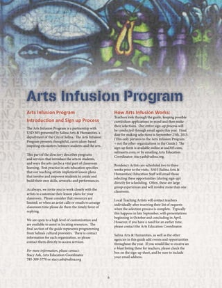 City of Salina-Arts Infusion Program | PDF | Professional School | Postgraduate Education