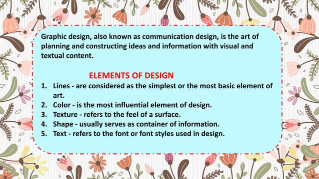 GRADE 6 ARTS LESSON 3 | PPTX