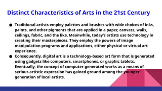 Arts _– Module 1 Elements and Distinct characteristics of technology ...