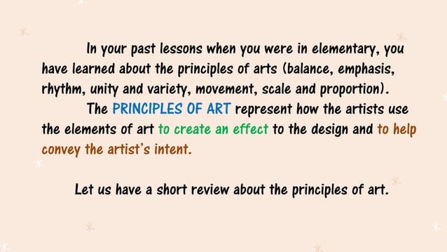 PRINCIPLES OF ARTS | PPTX