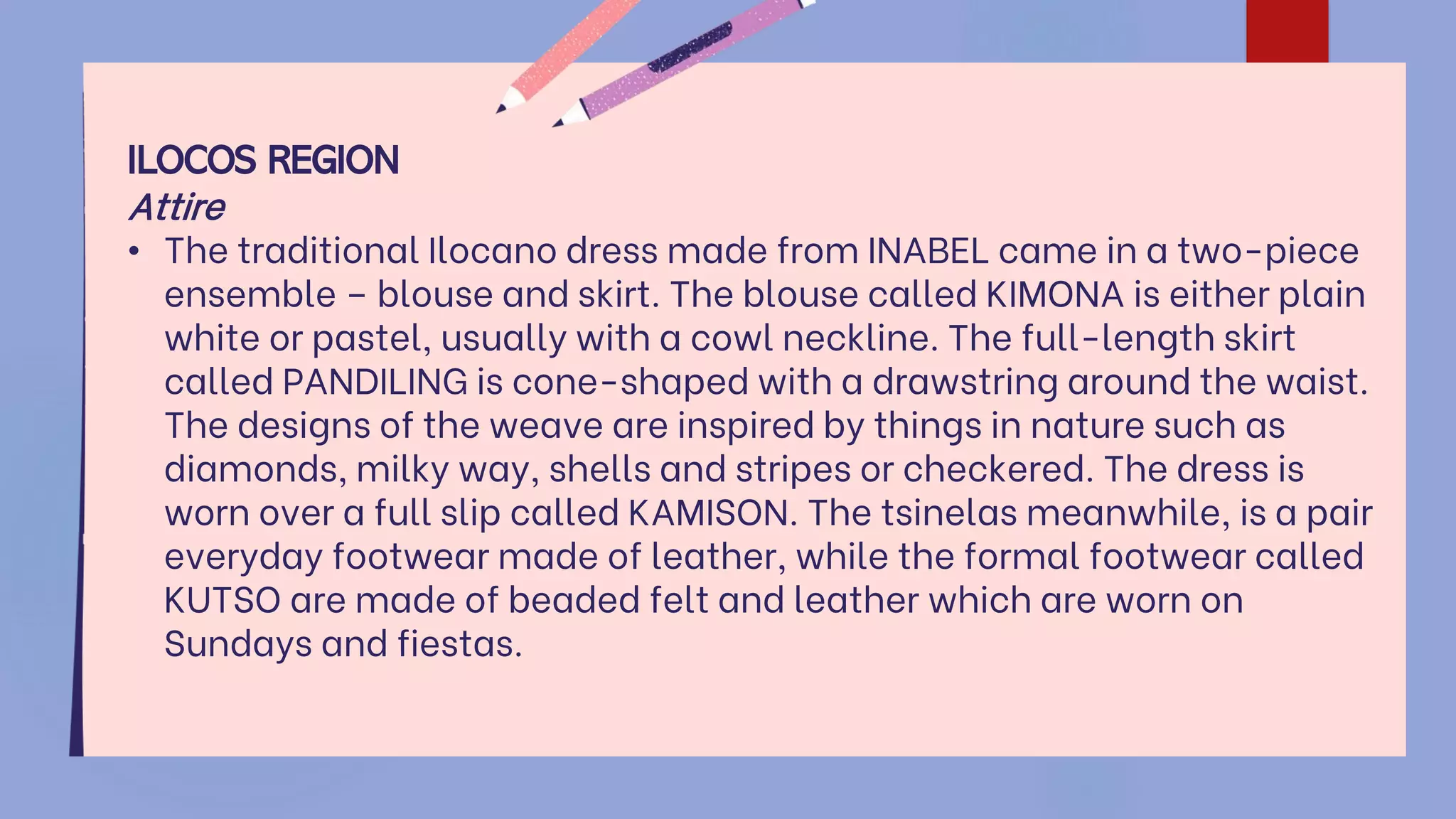 ATTIRE, FABRICS AND TAPESTRIES OF LUZON | PPTX