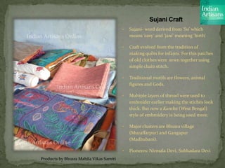 Crafts of Bihar- An overview by Indian Artisans Online | PPTX