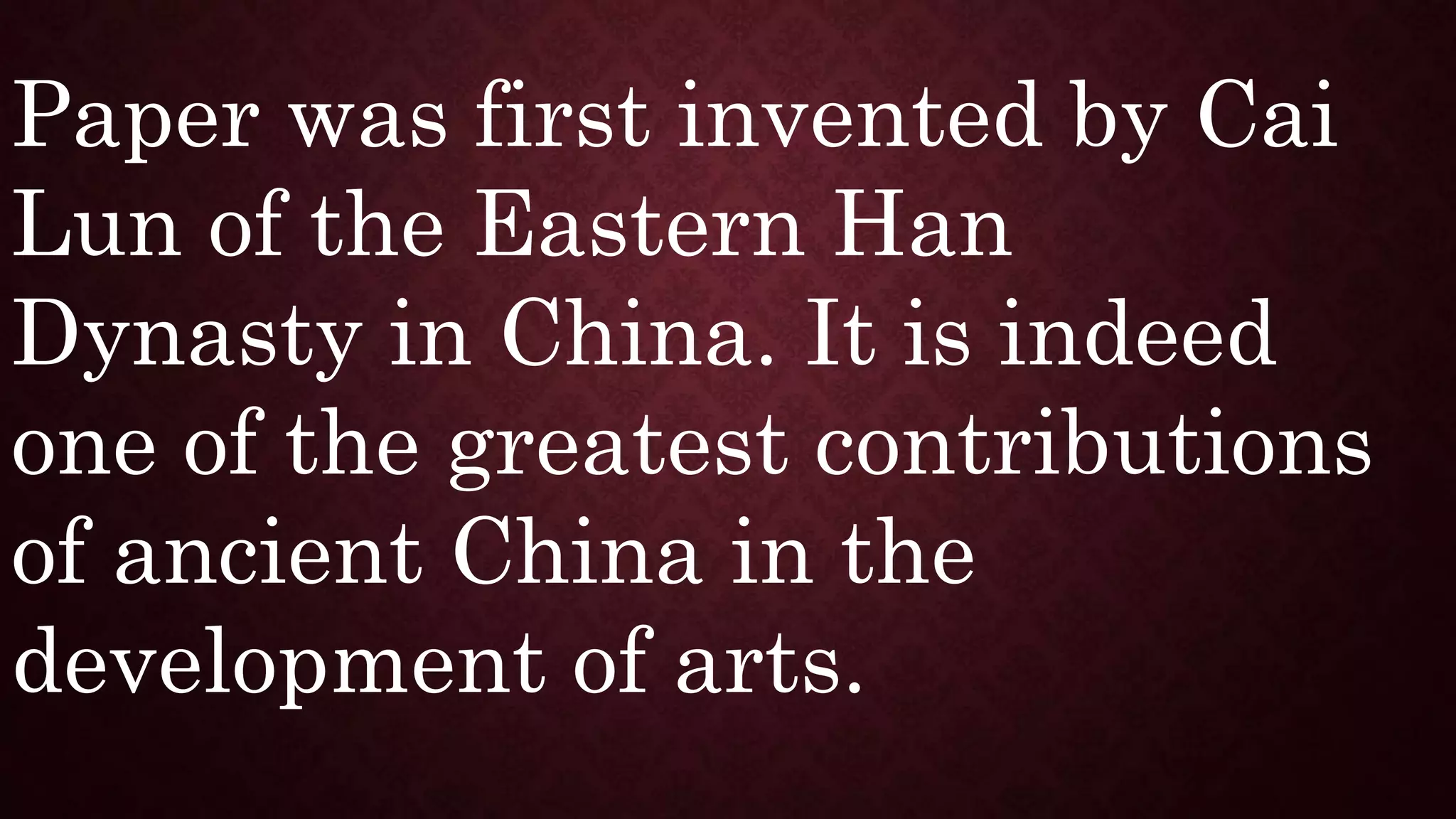 Arts of China | PPTX