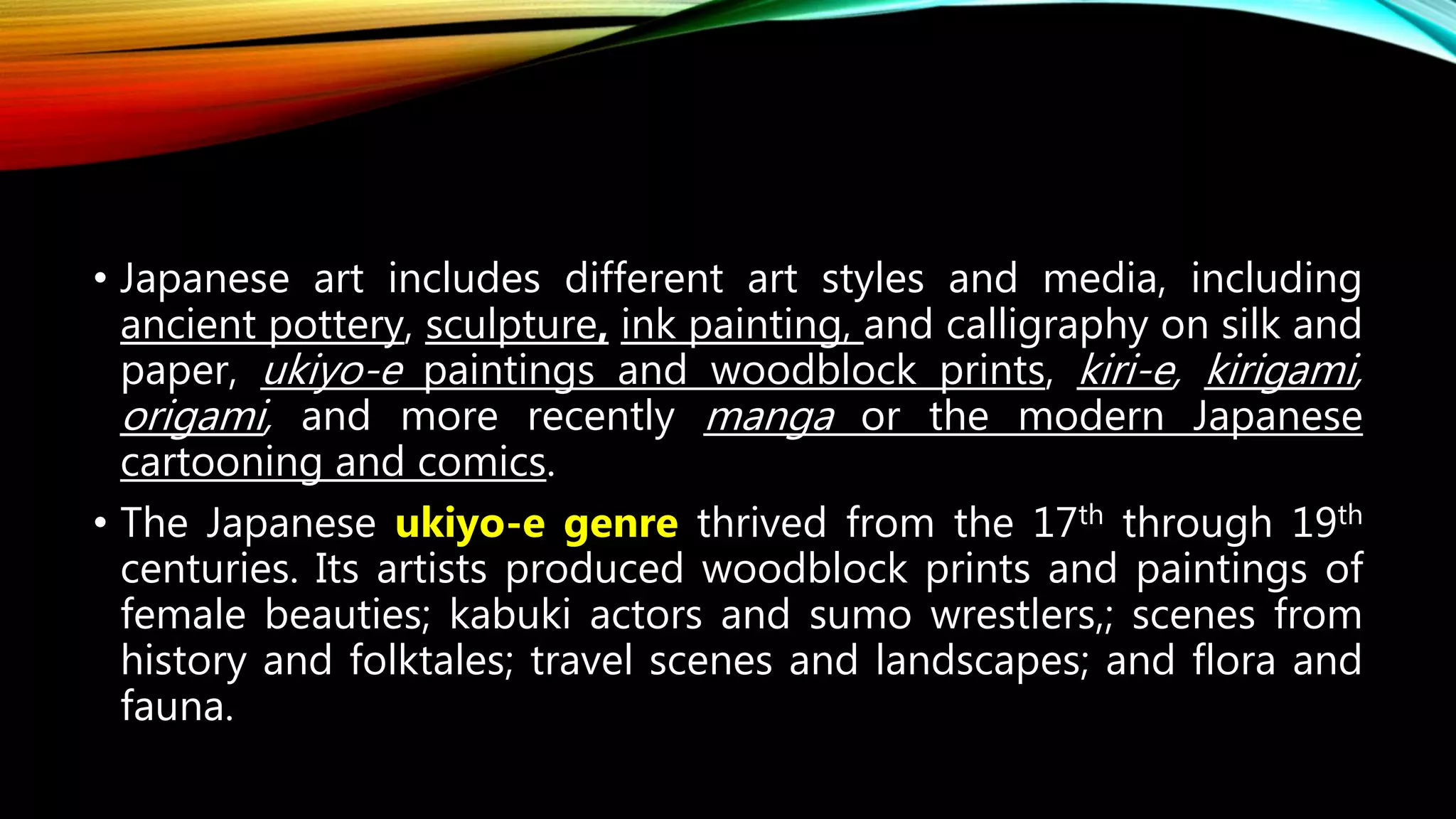Arts of japan | PPTX