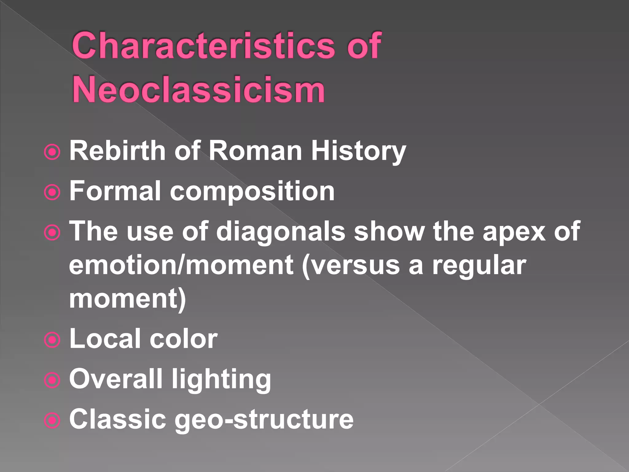 Arts of the neo classical period (1780-1840) | PPTX