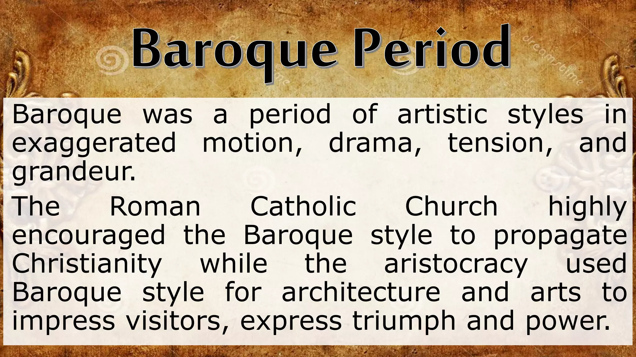 Arts of the Renaissance and Baroque Period MAPEH 9 | PPTX