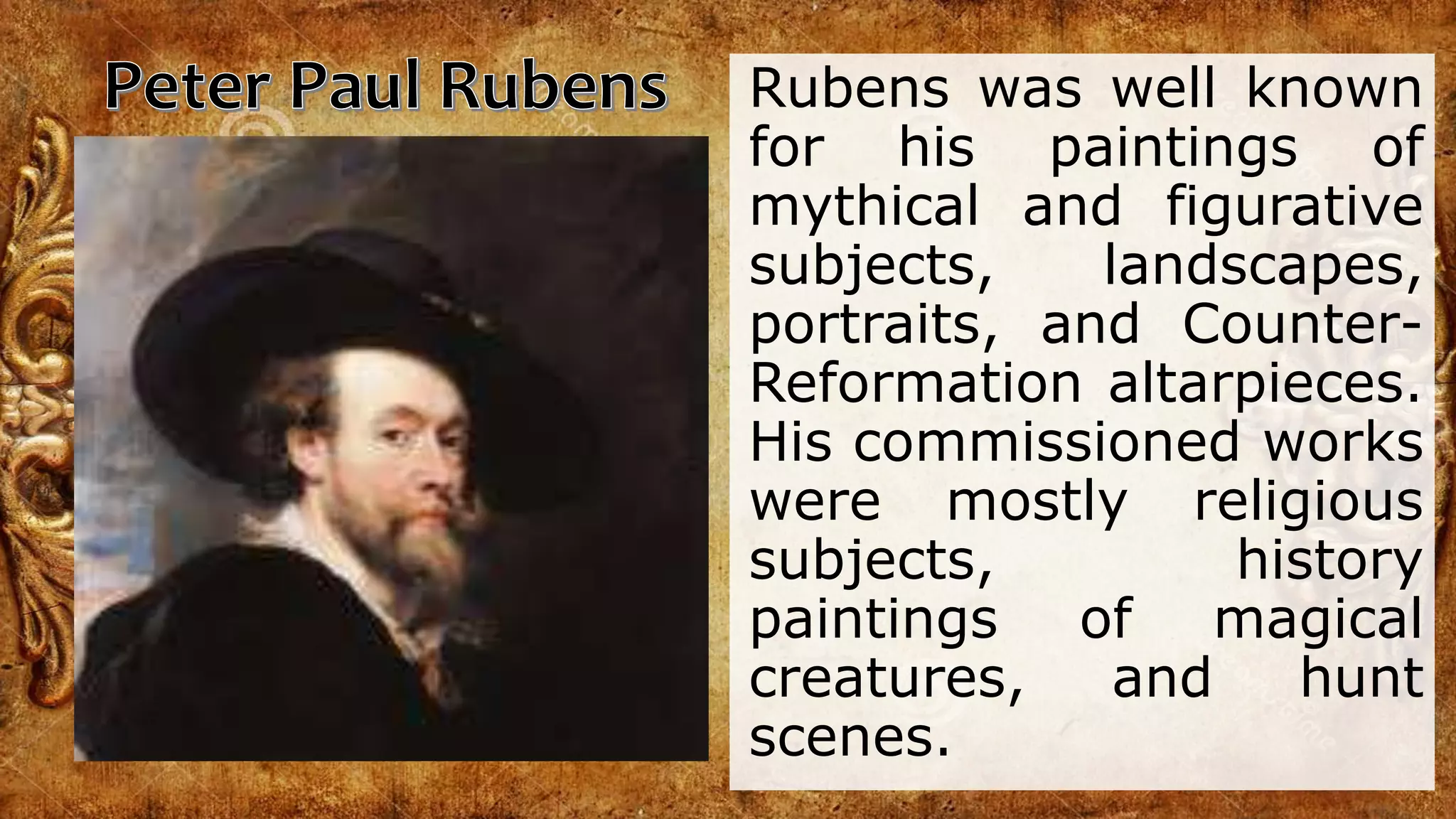 Arts of the Renaissance and Baroque Period MAPEH 9 | PPTX