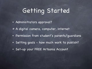 Artsonia - Getting Started | PPT