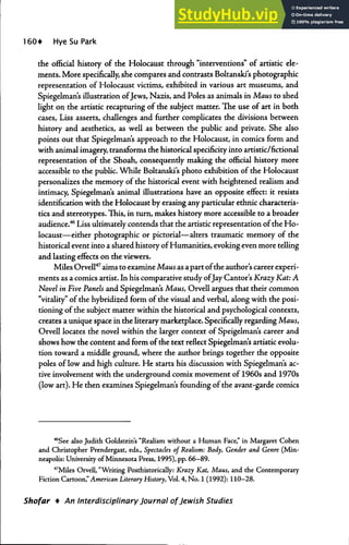 Art Spiegelman S Maus A Survivor S Tale A Bibliographic Essay | PDF