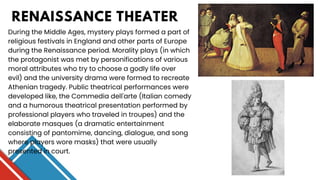 GRADE 9 - ARTS (Theatrical Forms from Different Art Periods) | PDF