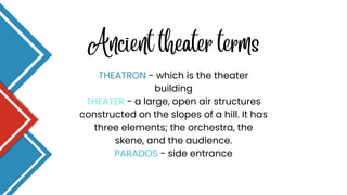 GRADE 9 - ARTS (Theatrical Forms from Different Art Periods) | PDF ...